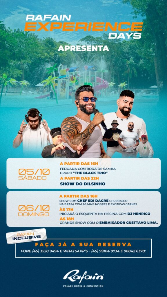 Rafain apresenta Rafain experience day 05 e 06 de outubro ...