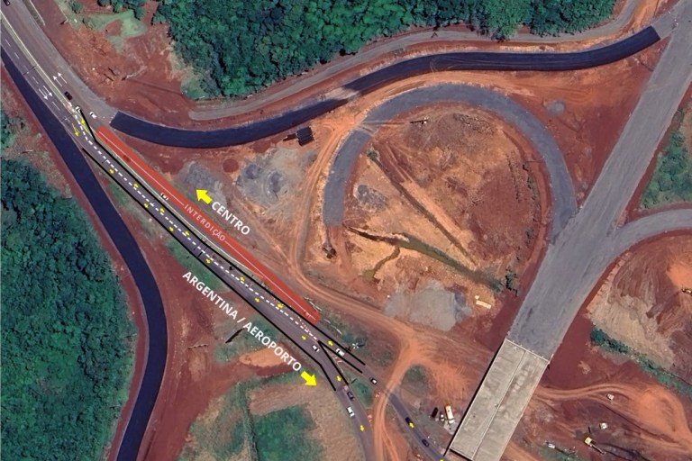 Alteração no tráfego da Perimetral Leste em Foz do Iguaçu para obras de ...
